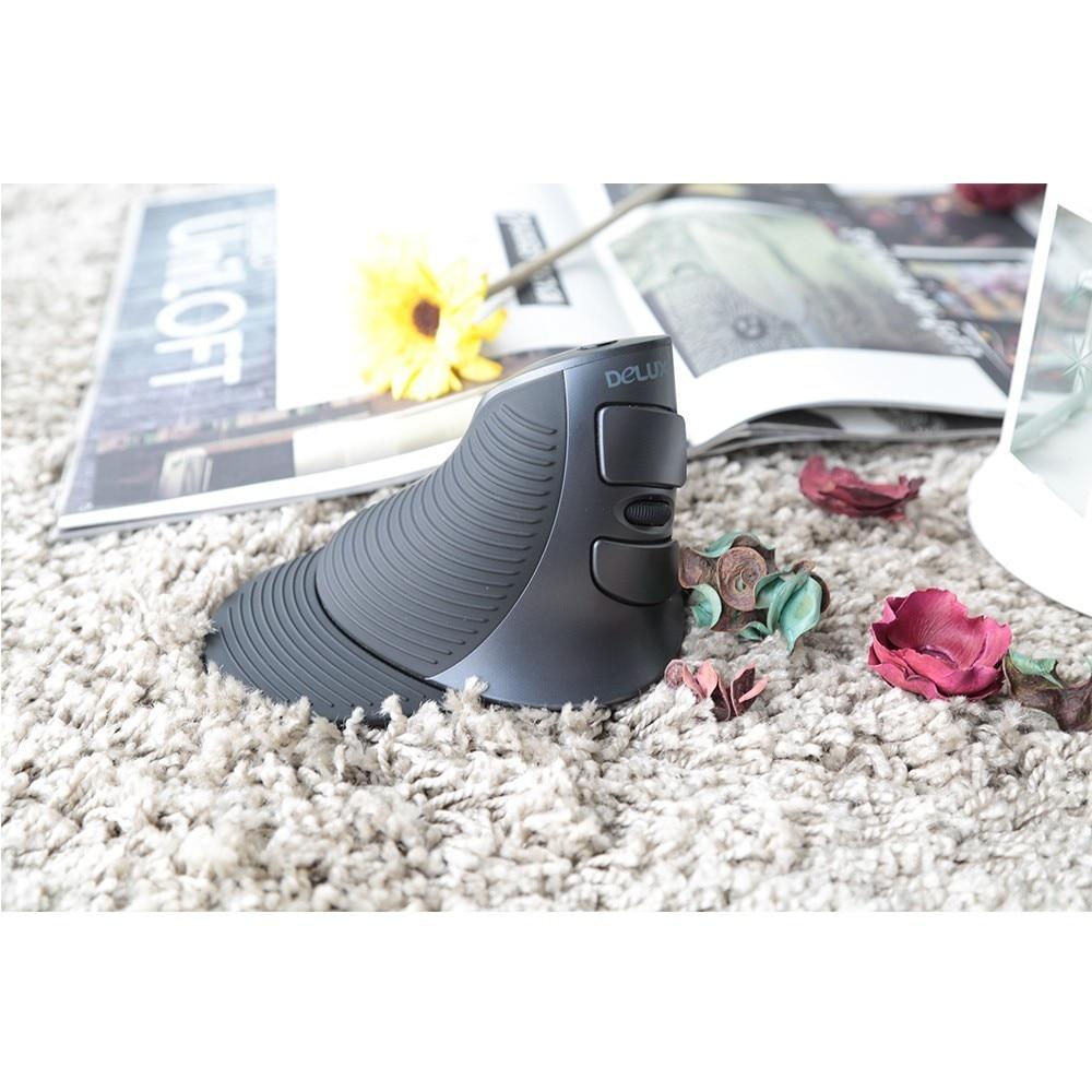 Ergonomic Vertical Wireless 6 Button Mouse – Sugar & Cotton