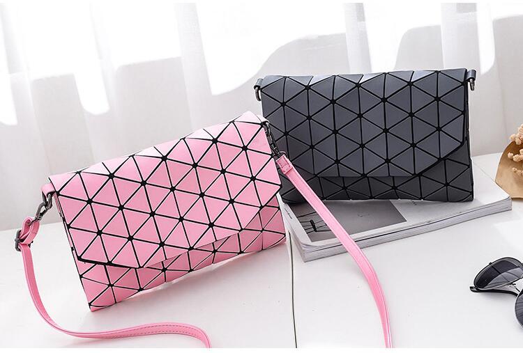 Abstract Geometric Matte Shoulder Bag – Sugar & Cotton