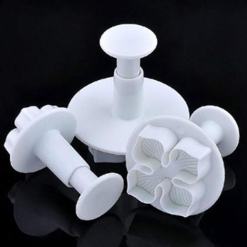 3 Piece Set - Flower Shape Pastry Decorating Tools – Sugar & Cotton