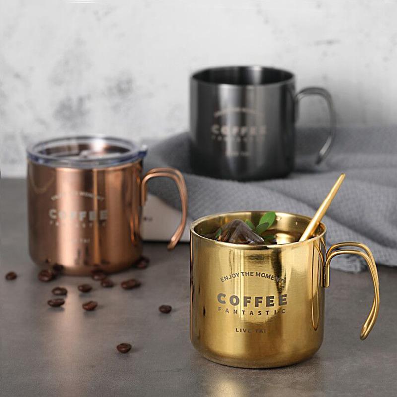 Titanium Vintage Coffee Mug (with lid) – Sugar & Cotton