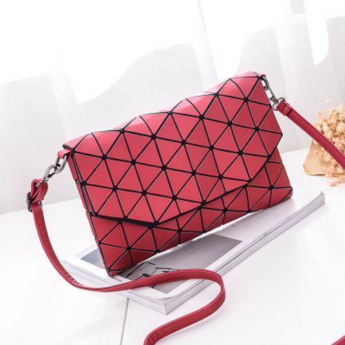Abstract Geometric Matte Shoulder Bag – Sugar & Cotton