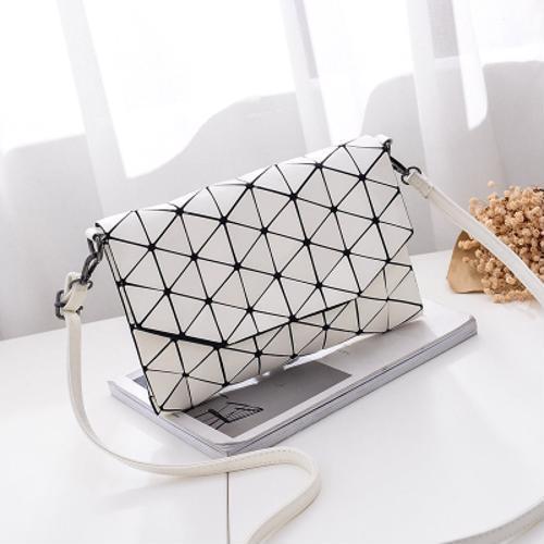 Abstract Geometric Matte Shoulder Bag – Sugar & Cotton